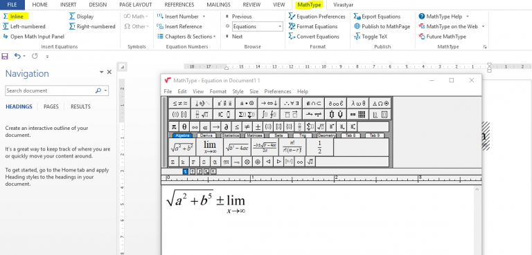 آموزش گام به گام فرمول نویسی در ورد و Math Type فیلم آموزشی تایپو